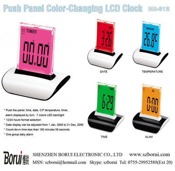 Digital Alarm Clock with Push Panel Function(id:4719914). Buy China ...