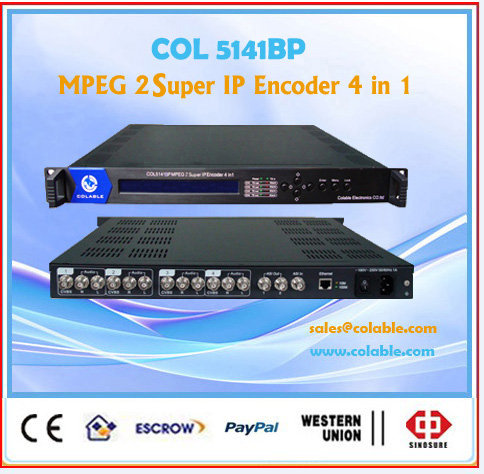 Support MPEG-2/4 Encoder , 4 in 1 Super Encoder with IP COL5141BP(id ...