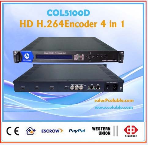 Cable TV Headend H.264 Encoder with 4 Hdmi Input IP Output Encoder COL5100D(id:9536678). Buy ...