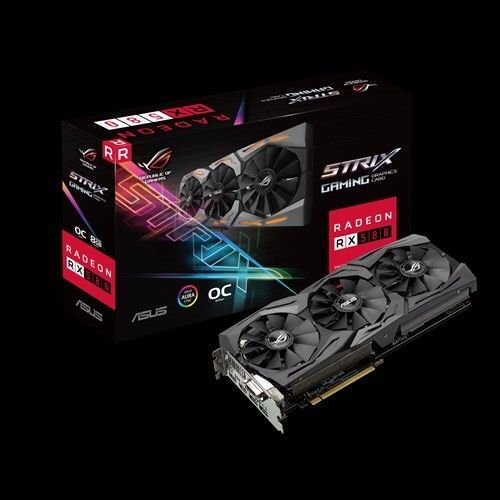 ASUS ROG Strix Radeon RX580 T8G Gaming Top OC Edition ROG-STRIX-RX580 ...