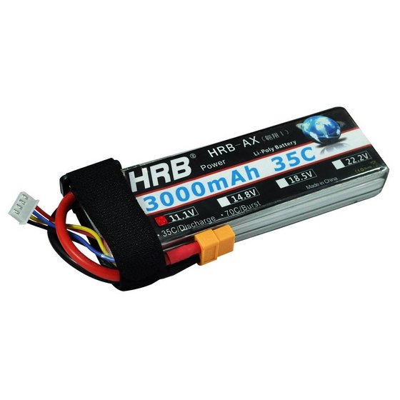 HRB Lipo 14.8V 3000mah 4S 35C RC Battery Toys & Hobbies T Plug for Helicopters RC Models Li ...