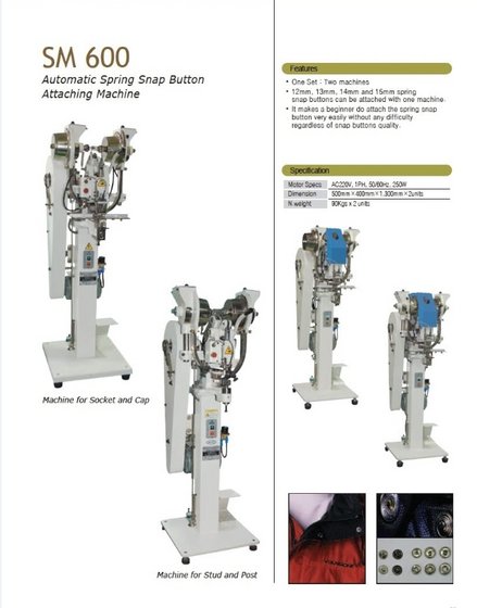Automatic Spring Snap Button Attaching Machine(id:290812). Buy ring ...